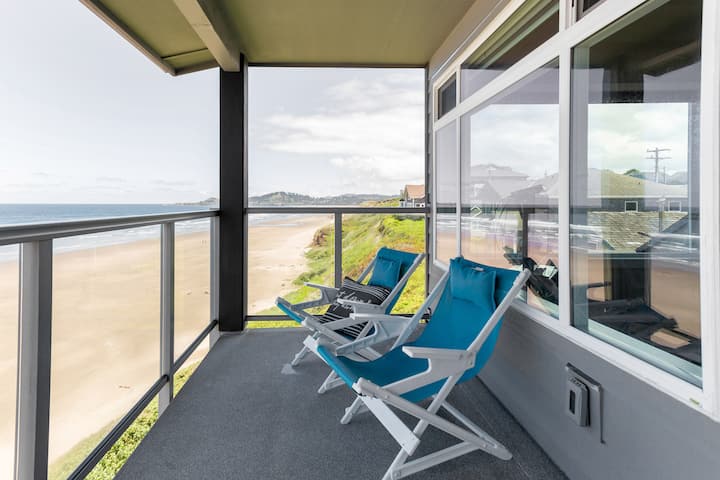 Romantic Panoramic Oceanfront 2 Kings 2 Ba Spa Tub - Newport, OR