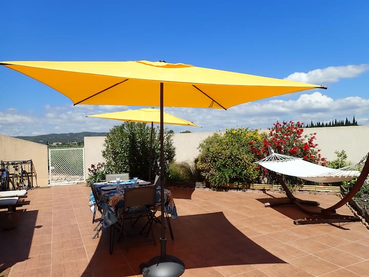 Chaleureux Studio Terrasse + Clim -"Le Gardenia" - La Londe-les-Maures