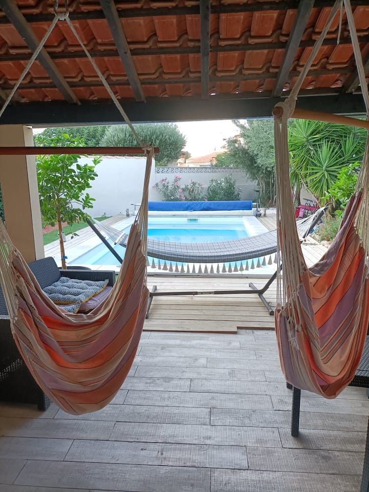 Très Agréable Villa Avec Piscine - Narbonne