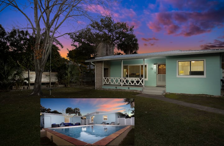 Beautiful Heated Pool- 4 Bed Family House - セント・オーガスティン, FL