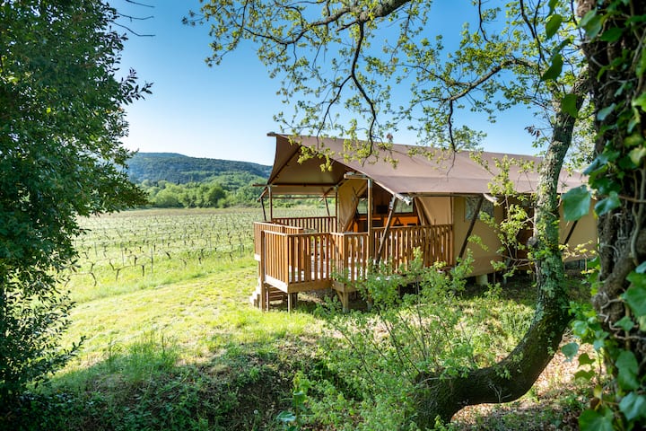 Camping Nature En Ardèche, Lodge Safari Glamping - Ruoms