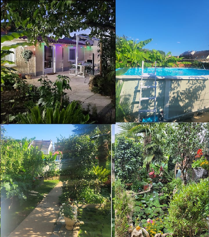 Maison Idéale Dans Les Palmiers Bananier - Palaiseau