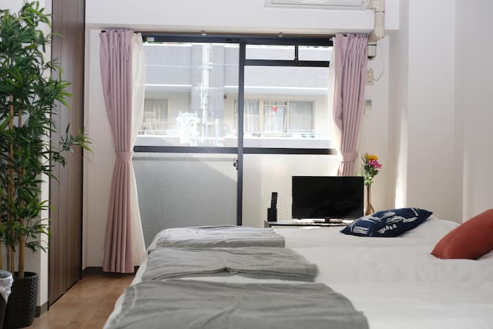 【4ppl/4f】7 Min To Nihonbashi Sta/48 Min To Kix/1dk - Umeda