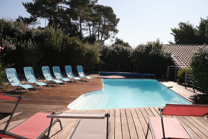 Maison 10 Personnes- Piscine à Hossegor (Soorts) - Seignosse