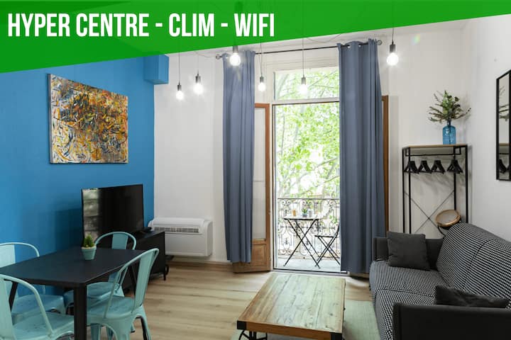 ★Le Duplex Chapelle★ Clim ★ Hyper Centre ★ Balcon - Montpellier