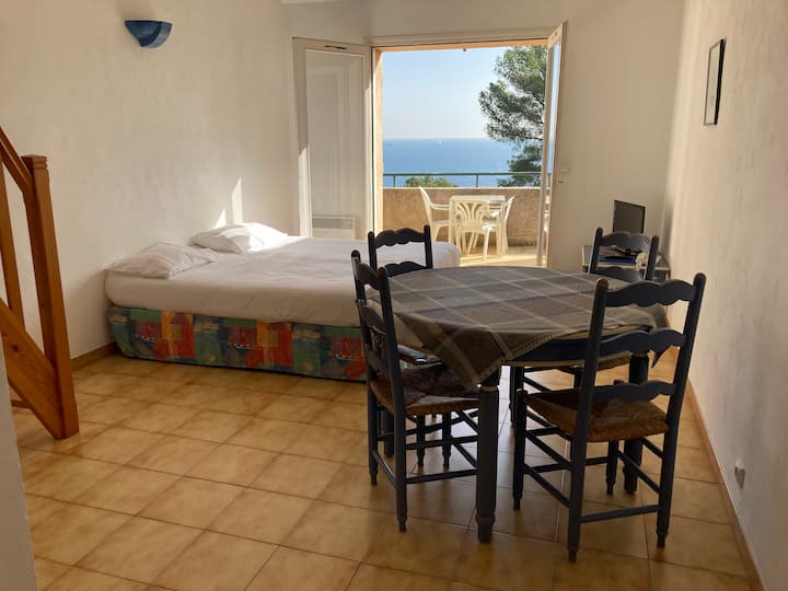Appartement Studio - Vue Pinède/mer - 波克羅勒島