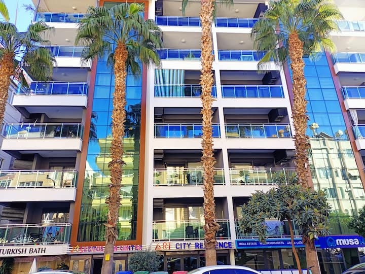 Luxury Apartment With Balcony, Access To (Whirl-)pool And Wifi  - Art City 2+1 - Alanya