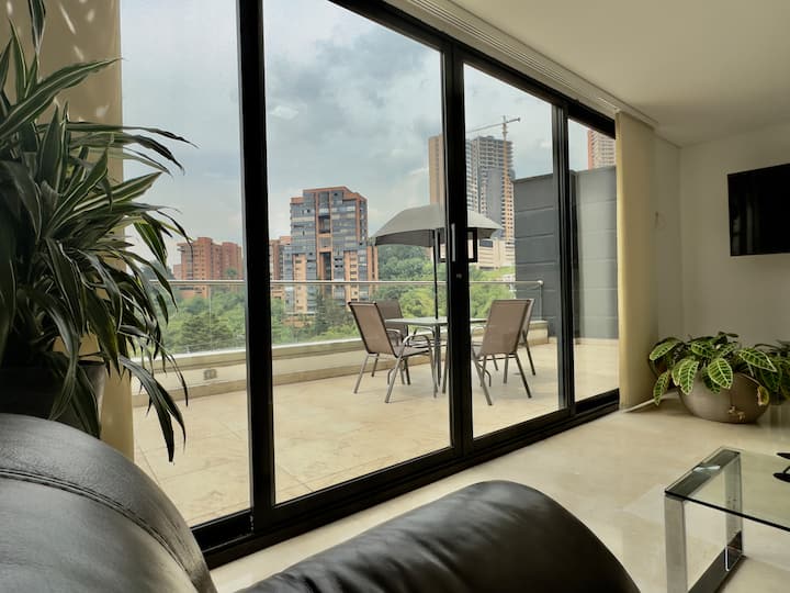 202bbq, Terrace, And Beautiful View To Enjoy - Medellín