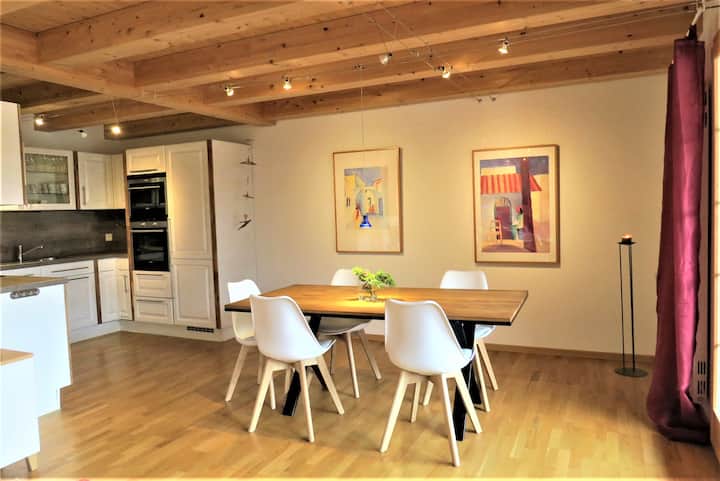 Grand Appartement Duplex Avec Vue Sur La Montagne - Kandersteg