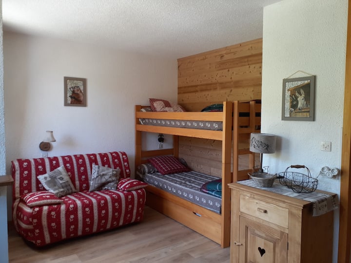 Studio Chaleureux Avec Vue à Plagne Village - Aime