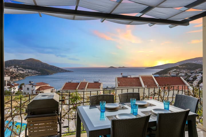 Begonvil 3:3 - Pretty Appt With Views Shared Pool - Kalkan