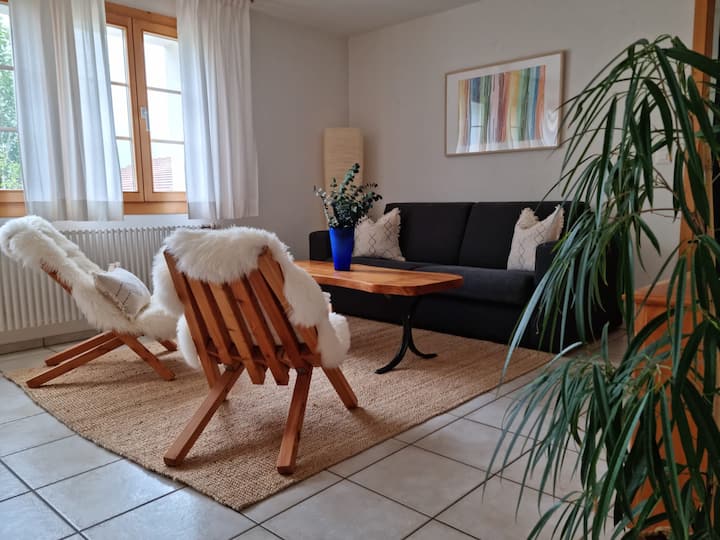 Gemütliche Chalet-wohnung Mit Prächtigem Bergblick - Brienz