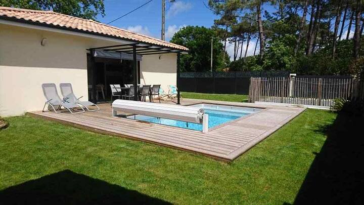 L' Océanne, Magnifique Villa Avec Piscine Chauffée - Vendays-Montalivet