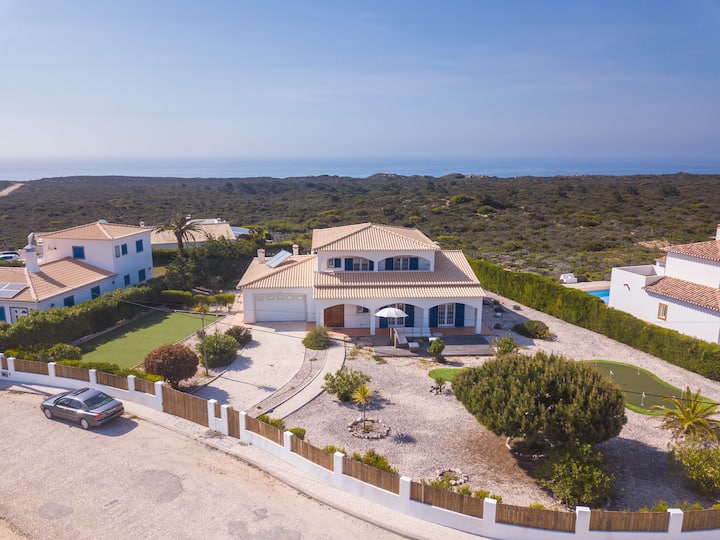 Vila Oceanbreeze 10pess Piscin Aquecid Confortável - Odeceixe