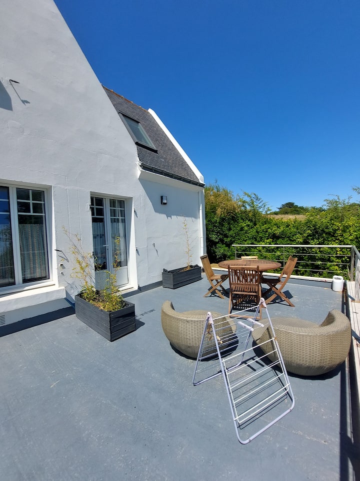 Studio Indépendant De 20m2 Avec Terrasse Et Jardin - Bangor, France