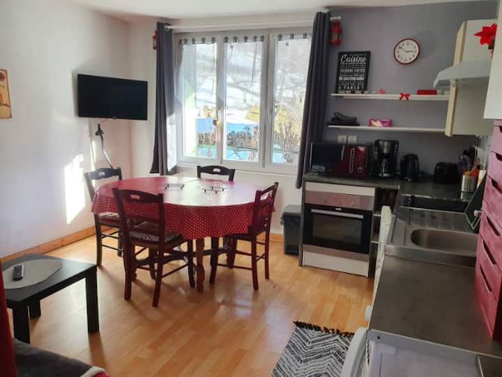 Appart T2, Parking Devant Gratuit, 6 Couchages Max - Orcival