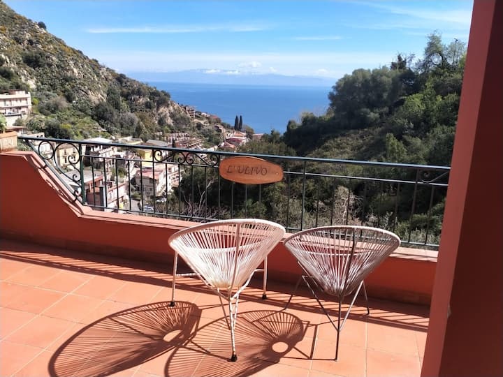 L'ulivo - Free Parking, Big Seaview Terrace, A/c - Sant'Alessio Siculo