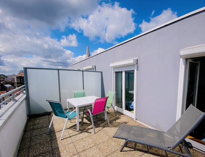 Studio Avec Terrasse Ensoleillée - Lille
