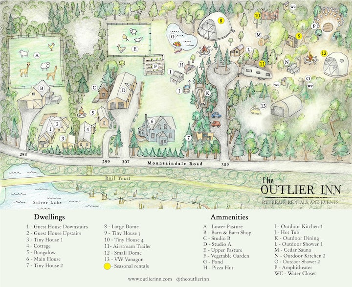 The Outlier Inn - Half Property On Farm Catskills - Rock Hill, NY