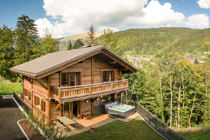 Chalet Savoja, Bain à Remous, Jardin, - Morzine