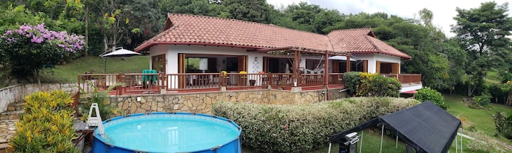 Hermosa Casa Campestre Amplia Con Vistas 2. Wifi - Villeta