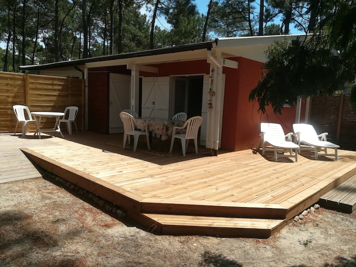 Chalet Tout Confort - Camping Naturiste Euronat - Montalivet les Bains