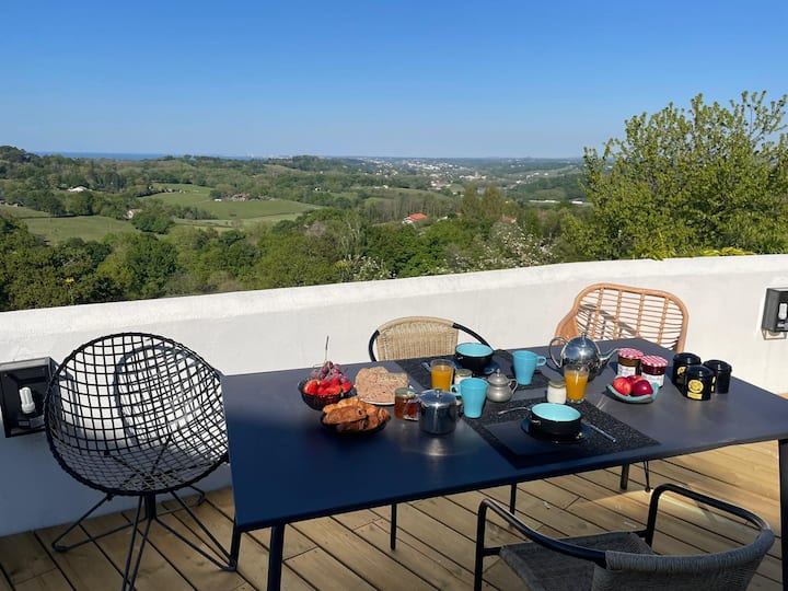 Chambre Hôtes Biarritz  Vue Mer Pr 2 Pers - Ciboure