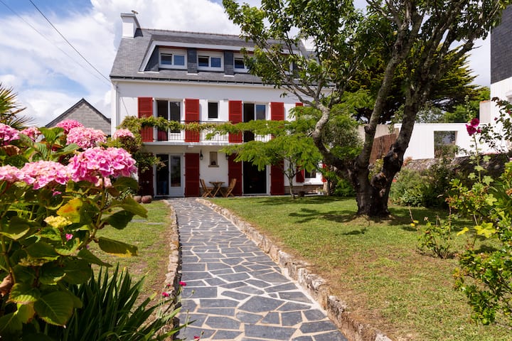 La Maison Aux Volets Rouges-60 Mètres Du Port Etel - Étel