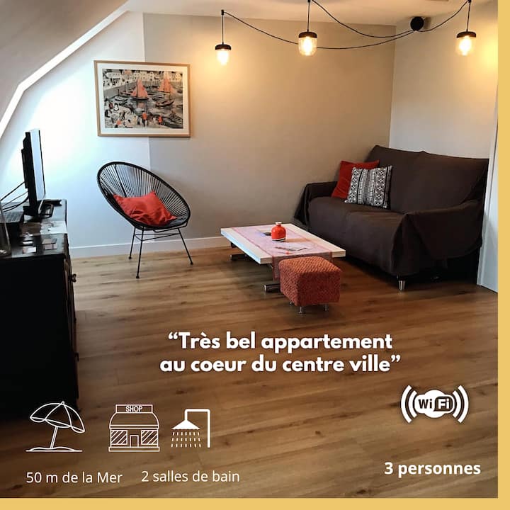T3 éLégant Hyper Centre 50m Mer - Douarnenez