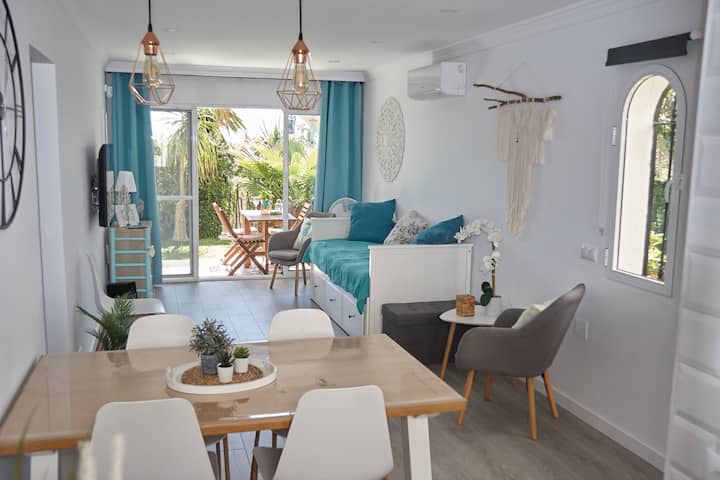 Fabuloso Apartamento Con Jardín Y Piscina Privada - Mijas