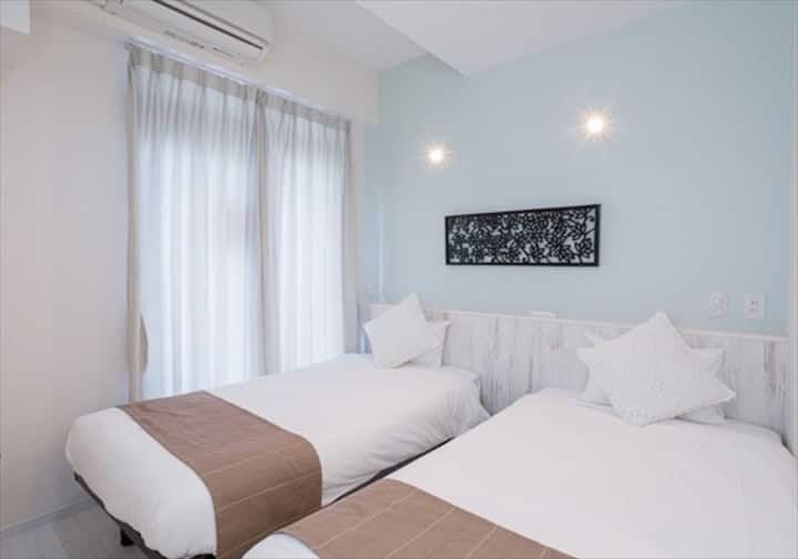 【Light Condo Twin】2min Walk From Asahibashi Sta. - 나하시