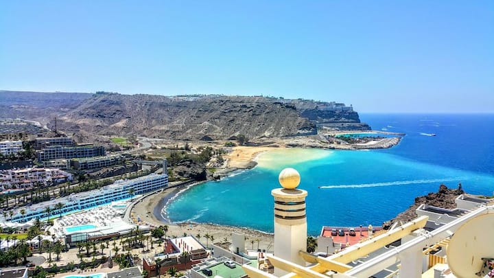 Ocean View Apartment / Heated Pool, Playa Del Cura - Mogán