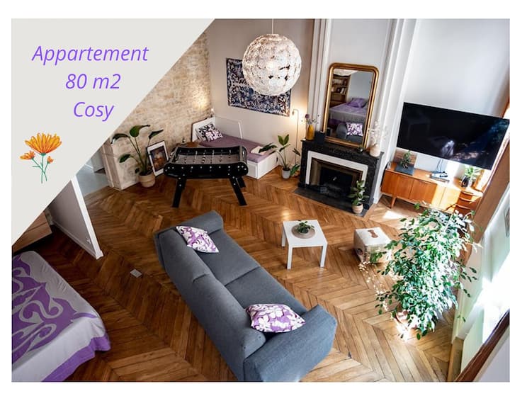 Authentique  & Confortable Canut Lyonnais De 80 M2 - Lyon