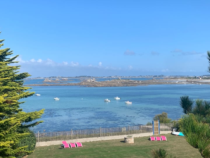 "La Maison Sur La Mer", Accès Direct Plage - Santec