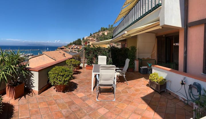 Bilocale P.s. Stefano Splendido Terrazzo Con Vista - Monte Argentario