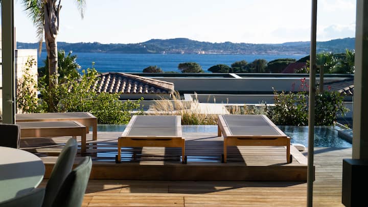 Villa Moderne Avec Magnifique Vue Mer - Sainte-Maxime