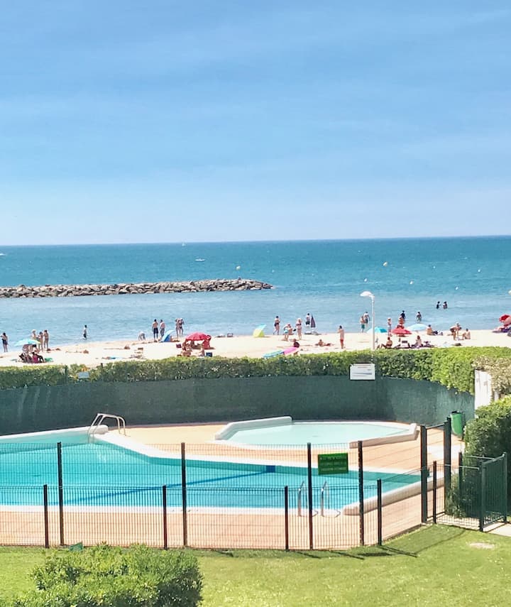 Appart Cosy 1ere Ligne 40m2 - Piscine - Palavas-les-Flots