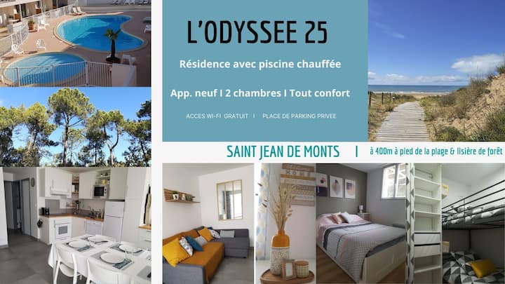 Logement  Avec Piscine à 400m De La Plage - La Barre-de-Monts