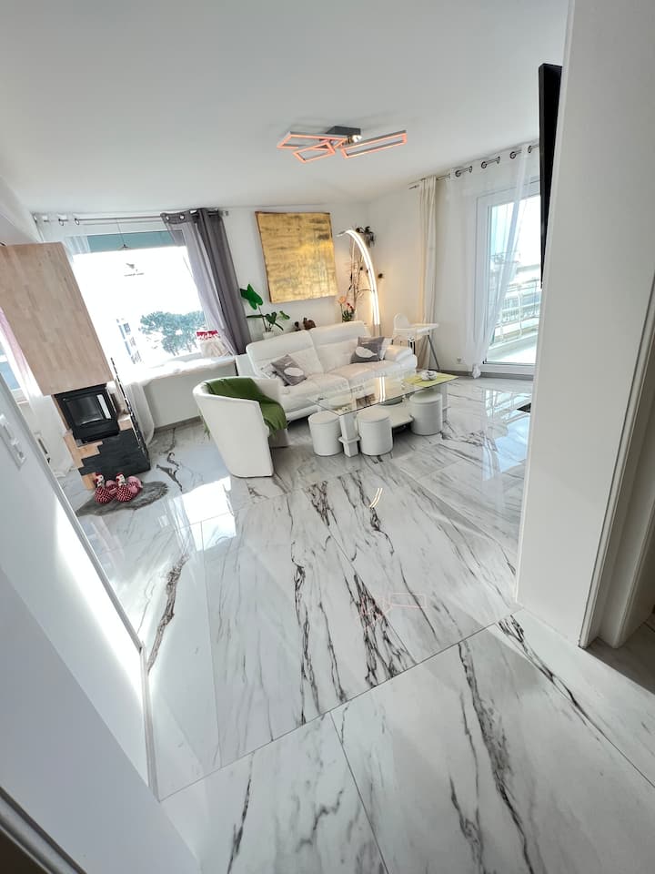 4.5 Famille, Magnifique Vue, Cosy, Moderne, Centre - 브베