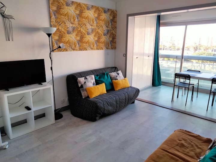 Carnon, Studio Cabine ,100 M Plage, Parking Privé. - Mauguio