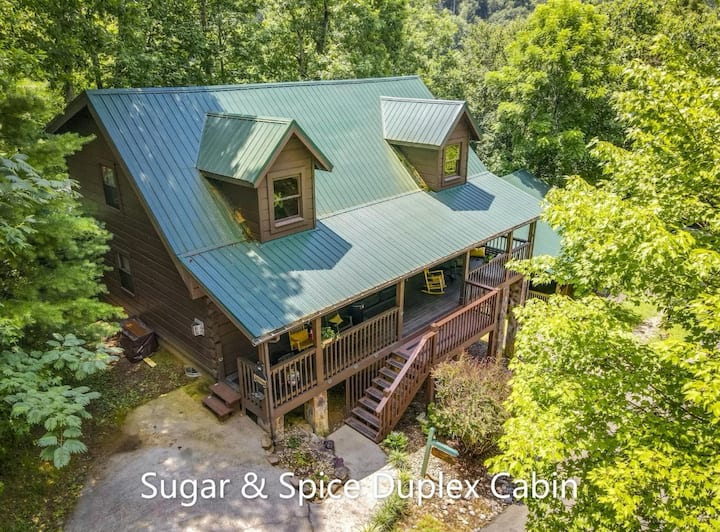 2 Bdrm Cabin Hot Tub Shuffle Bd Fireplac Wifi Roku - Gatlinburg
