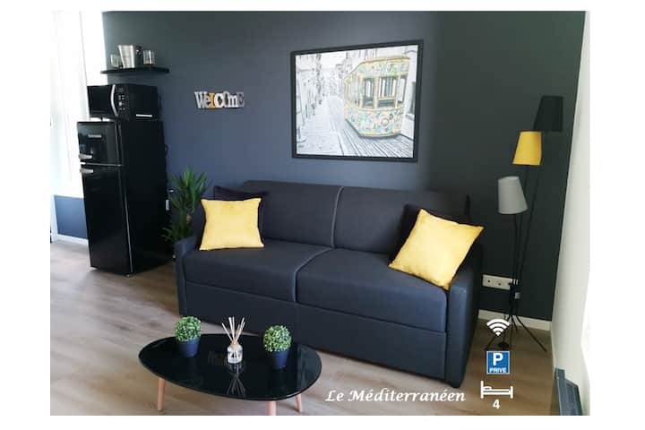 Le Mediterraneen *T2 (40m²) *Wifi*parking Prive* - Lourdes