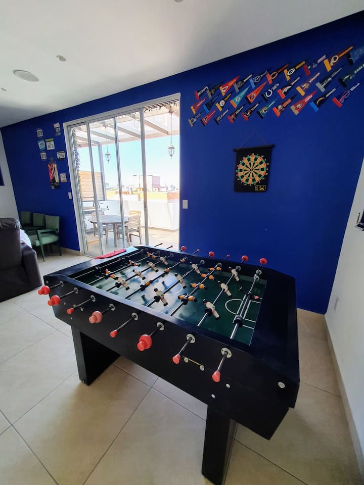 Large Terrace View + Unique Game Room Apt - Benito Juárez