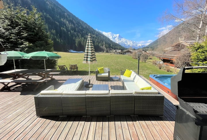 Grand Chalet Av Spa, Sauna,terrasse,vues,intimité! - Chamonix-Mont-Blanc