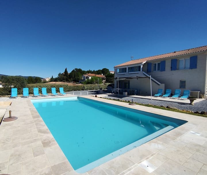 Villa Gelijkvloers, Met Verwarmd Zwembad - Hérault