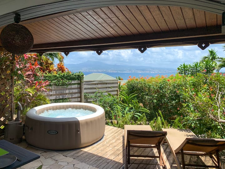 Appartement Vue Mer Terrasse, Jacuzzi, Trois Ilets - Les Anses-d'Arlet