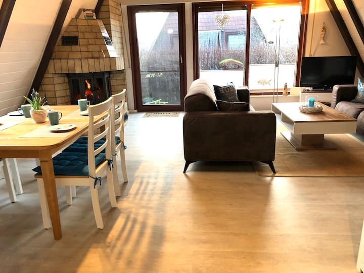 Freistehendes Ferienhaus M. Kamin Hunde Willkommen - Friedrichskoog