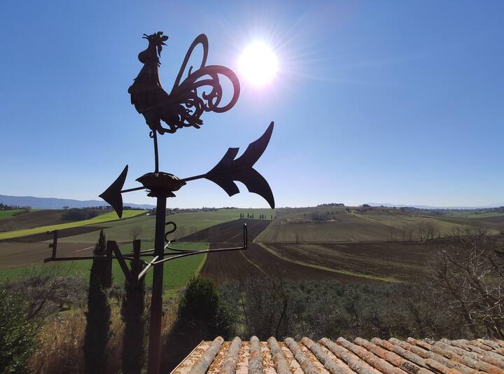 Monolocale Di Campagna In Casale Completo Di Tutto Con Vista Sulle Colline - Castiglione del Lago