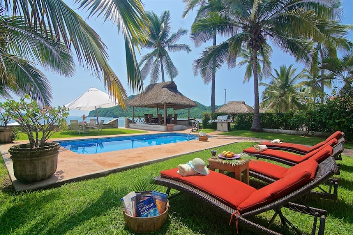 Right On Beautiful Sandy Beach In Gated Community - Manzanillo, Colima, Mexico