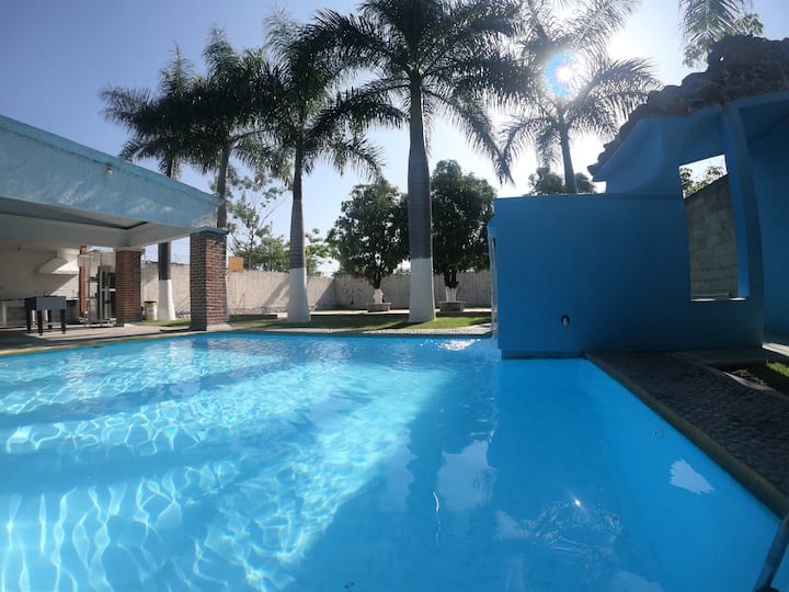 Villa De Descanso Albahacar Con Alberca Y Asador - Morelos